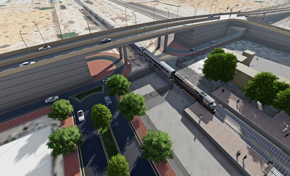 Concrete Bridges over Saudi Railway (Line 2) on Riyadh and Dammam / KSA ...