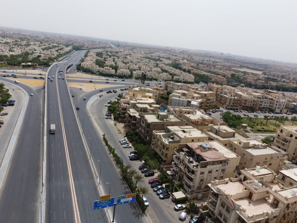 Sayed Darwish Bridge at the Intersection of Sadat Axis with Mohamed ...